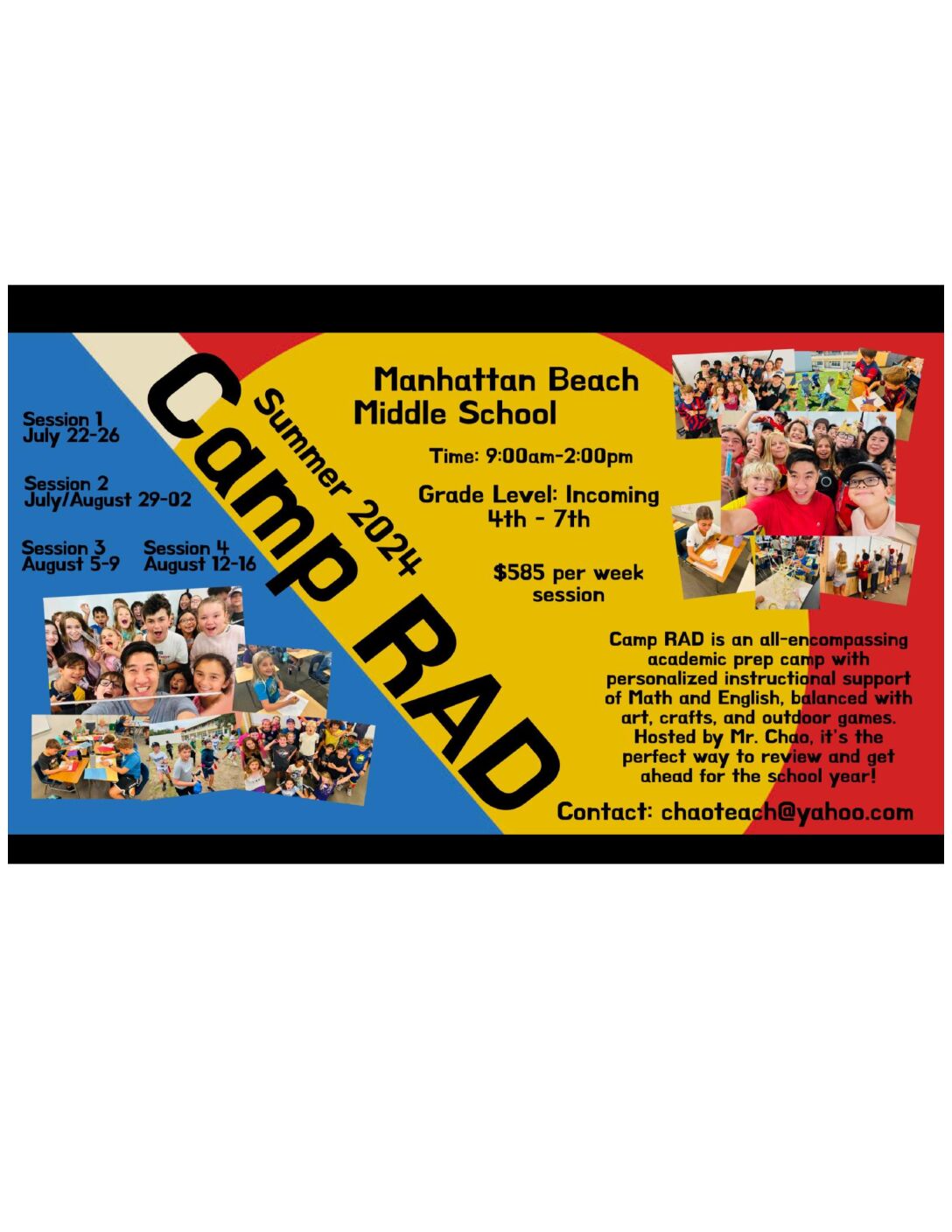 Camp RAD - Summer 2024 - MBX Foundation